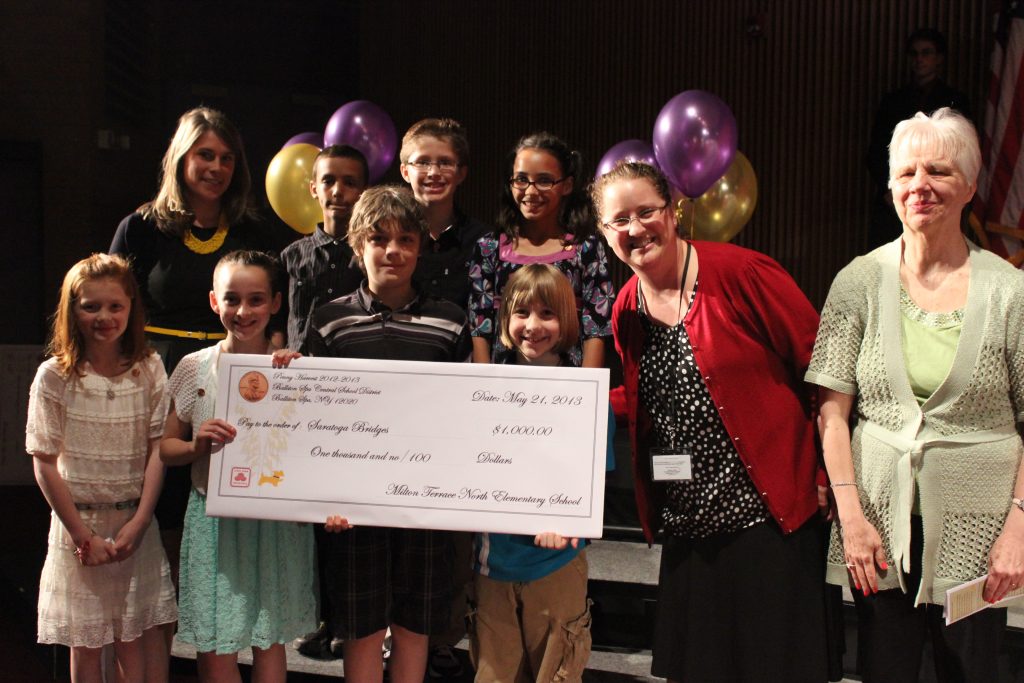 Penny Harvest donation from Ballston Spa School District students ...